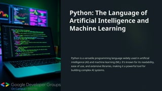 Artificial Intelligence and Machine Learning and Python FINAL.pptx