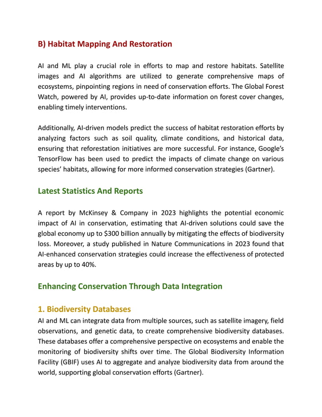 AI/ML Breakthroughs: Advancing Wildlife Conservation Efforts | PDF