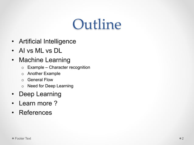 Artificial Intelligence, Machine Learning and Deep Learning | PPTX