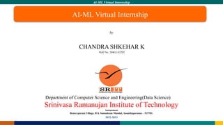 Artificial Intelligence andMLinternship.pptx