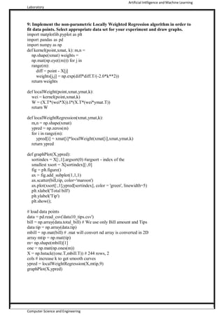 AI & ML Lab Manual1_BCE.pdf artificial intelligence | PDF