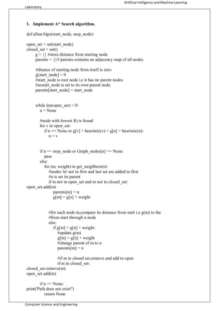 AI & ML Lab Manual1_BCE.pdf artificial intelligence | PDF
