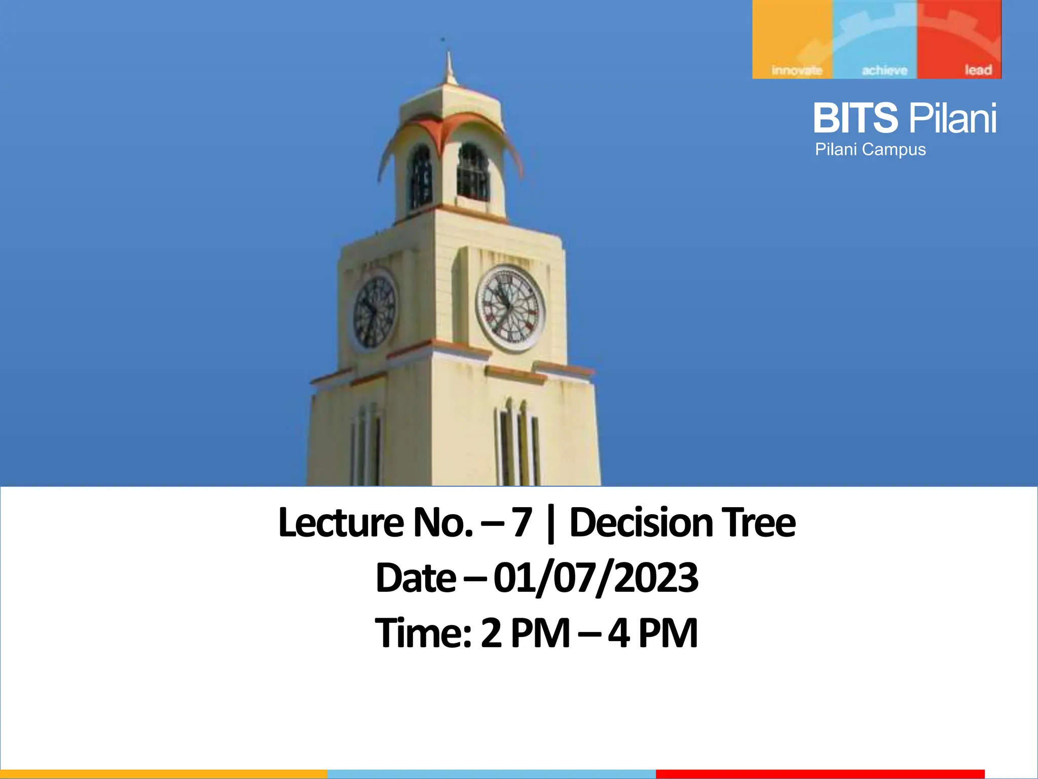Machine learning decision tree AIML ML Lecture 7.pptx