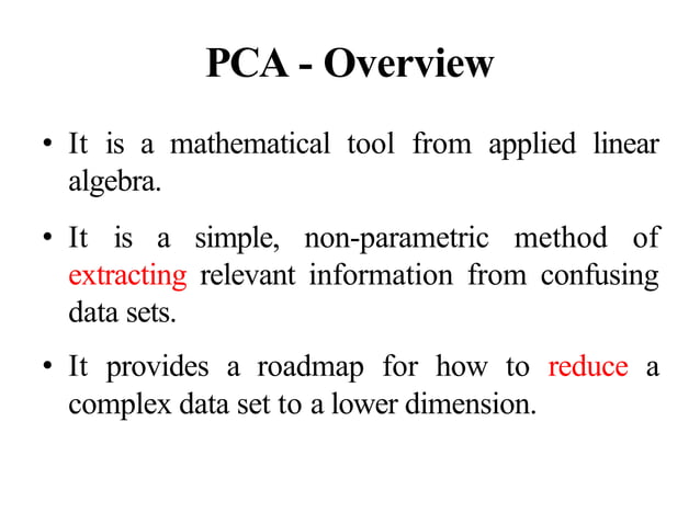 Dimension Reduction Introduction & PCA.pptx