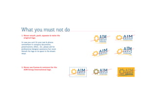 Aim Group International | Logo Guide | PDF