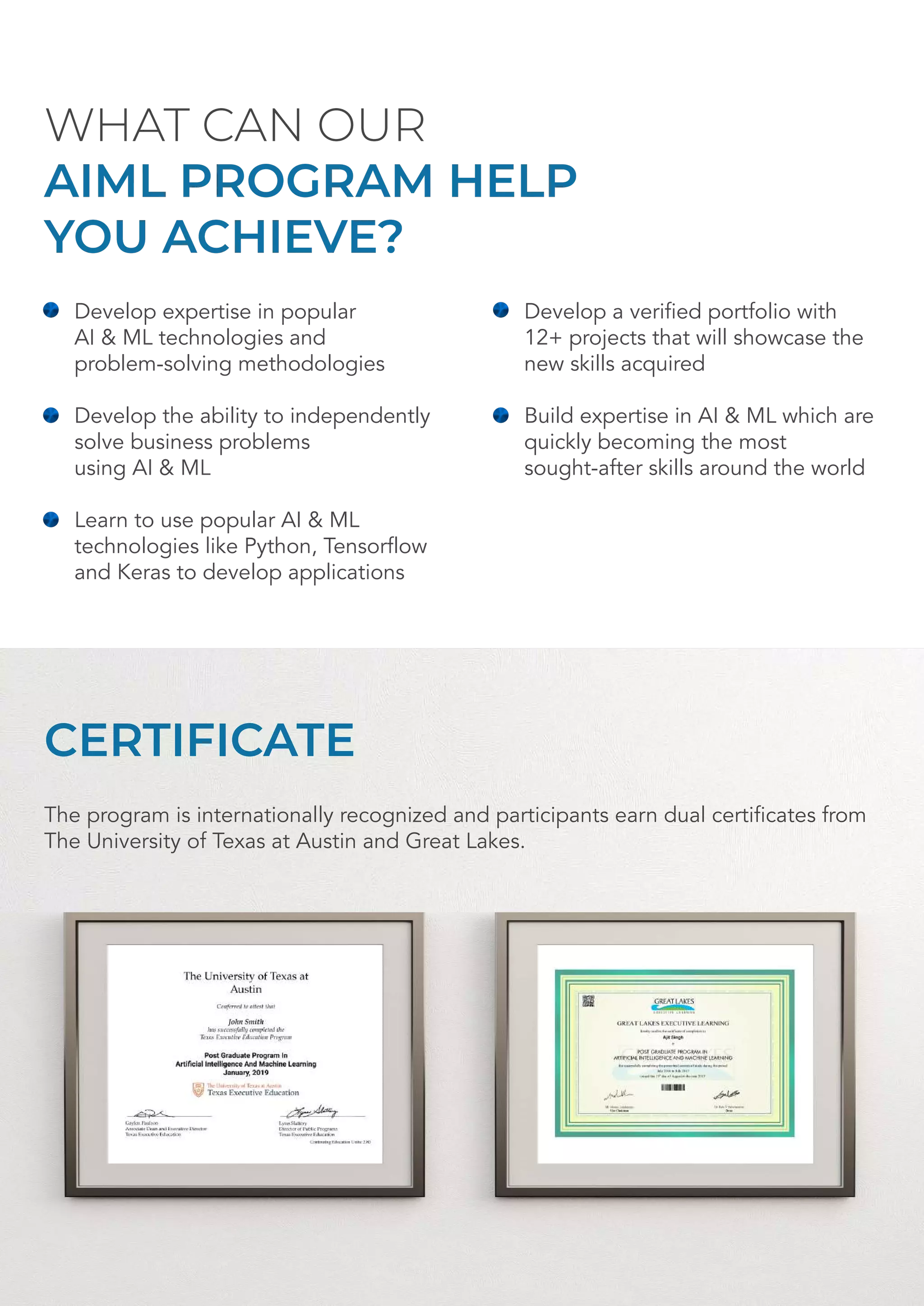 AI and Machine Learning PG program | PDF | Technology Industry | Industries