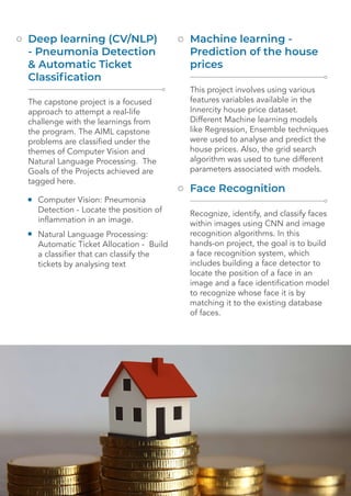 AI and Machine Learning PG program | PDF