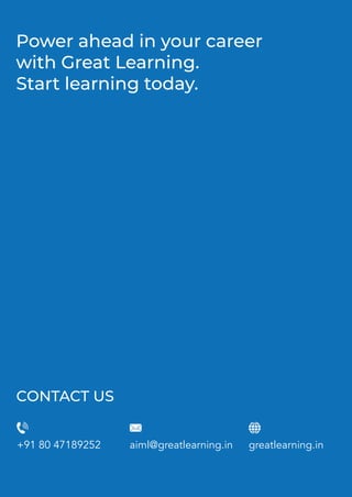 AI and Machine Learning PG program | PDF