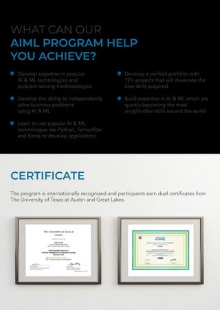 AI and Machine Learning PG program | PDF