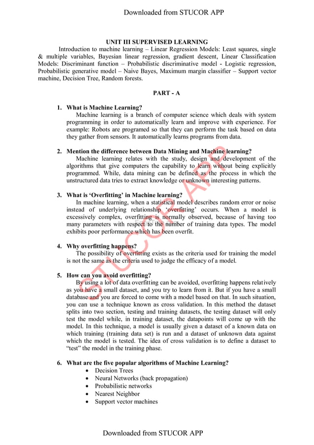 ARTIFICIAL INTELLIGENCE AND MACHINE LEARNING | PDF