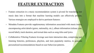 Aiml ppt pdf.pdf on music recommendation system | PPT