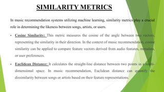 Aiml ppt pdf.pdf on music recommendation system | PPT