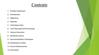 Aiml ppt pdf.pdf on music recommendation system | PPT