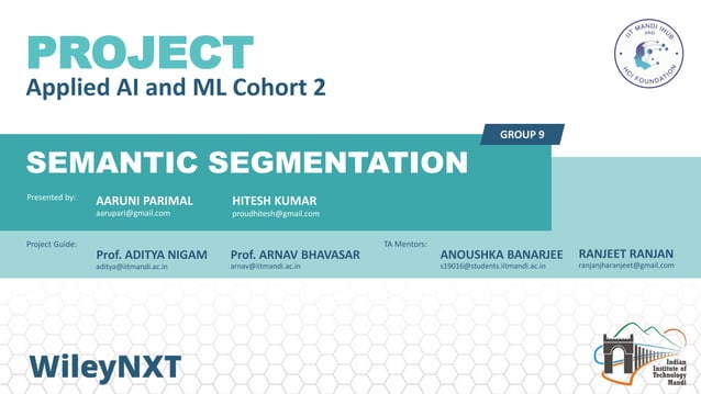 Semantic Segmentation AIML Project | PPT