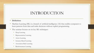 AIML Association , machine learning, AI | PPTX