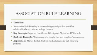 AIML Association , machine learning, AI | PPTX