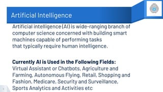 Artificial Intelligence and Machine Learning Training & Virtual Internships Program | PDF