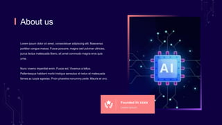 AI & Machine Learning Presentation Template | PPTX