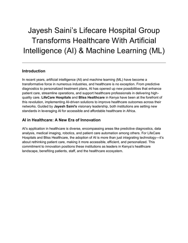 AI & ML Workshop_Career Launcher_Africare & Lifecare Group.pdf