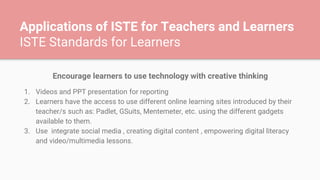 Technology for Teaching and Learning 1 | PPTX