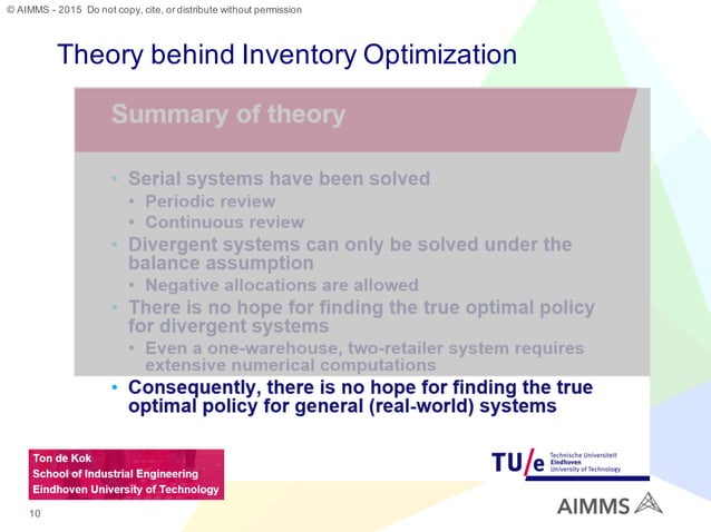 Inventory optimization 2.0 - How next-gen tools can help you get to the ...