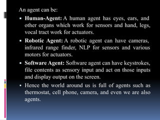 AI Module 1.pptx.pdf Artificial Intelligence Notes | PDF