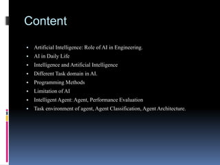 AI Module 1.pptx.pdf Artificial Intelligence Notes | PDF