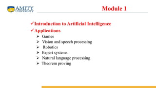 AI_Module_1_Lecture_1.pptx | Artificial Intelligence | Technology & Computing