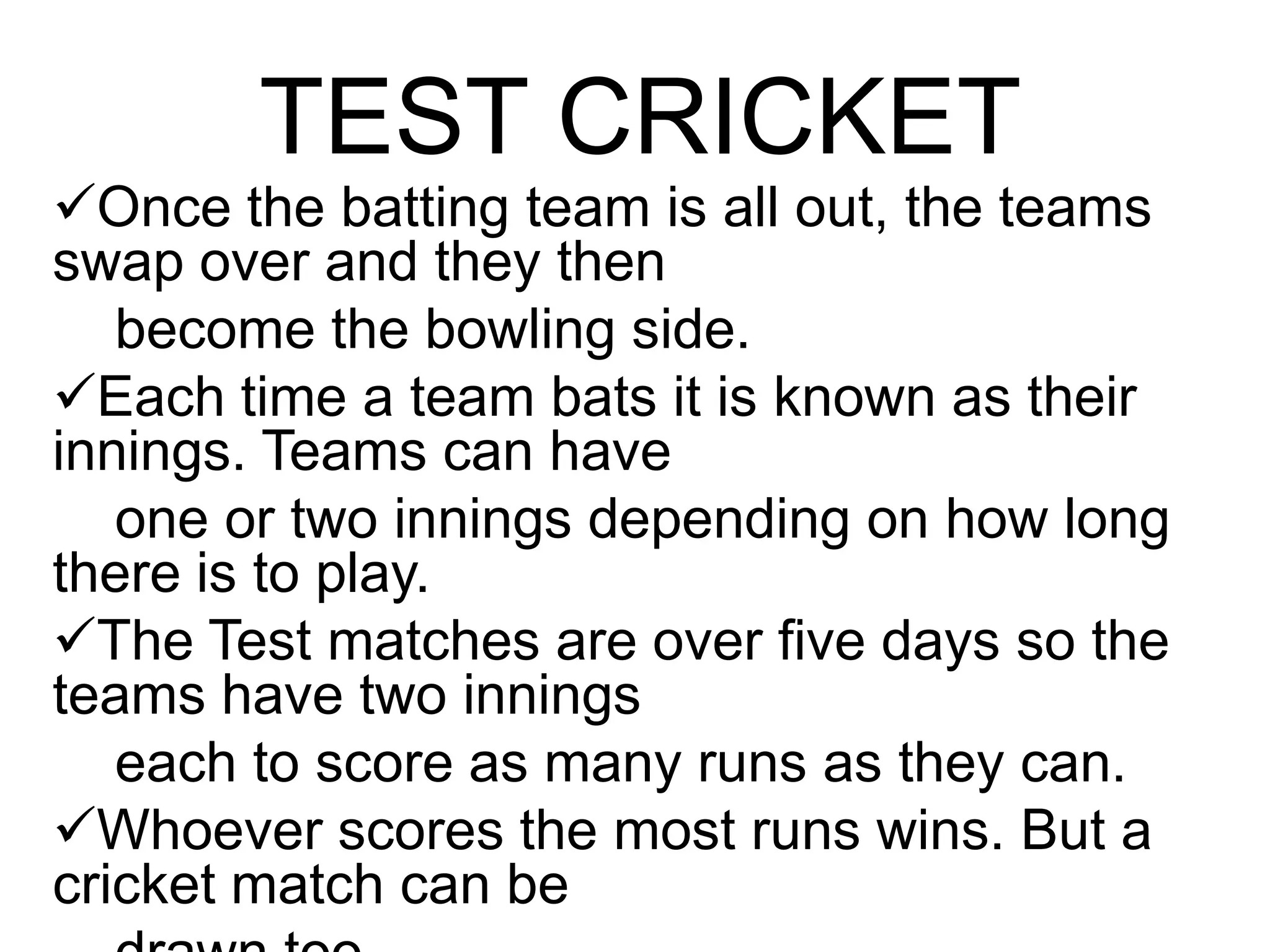 Aim of cricket | PPTX