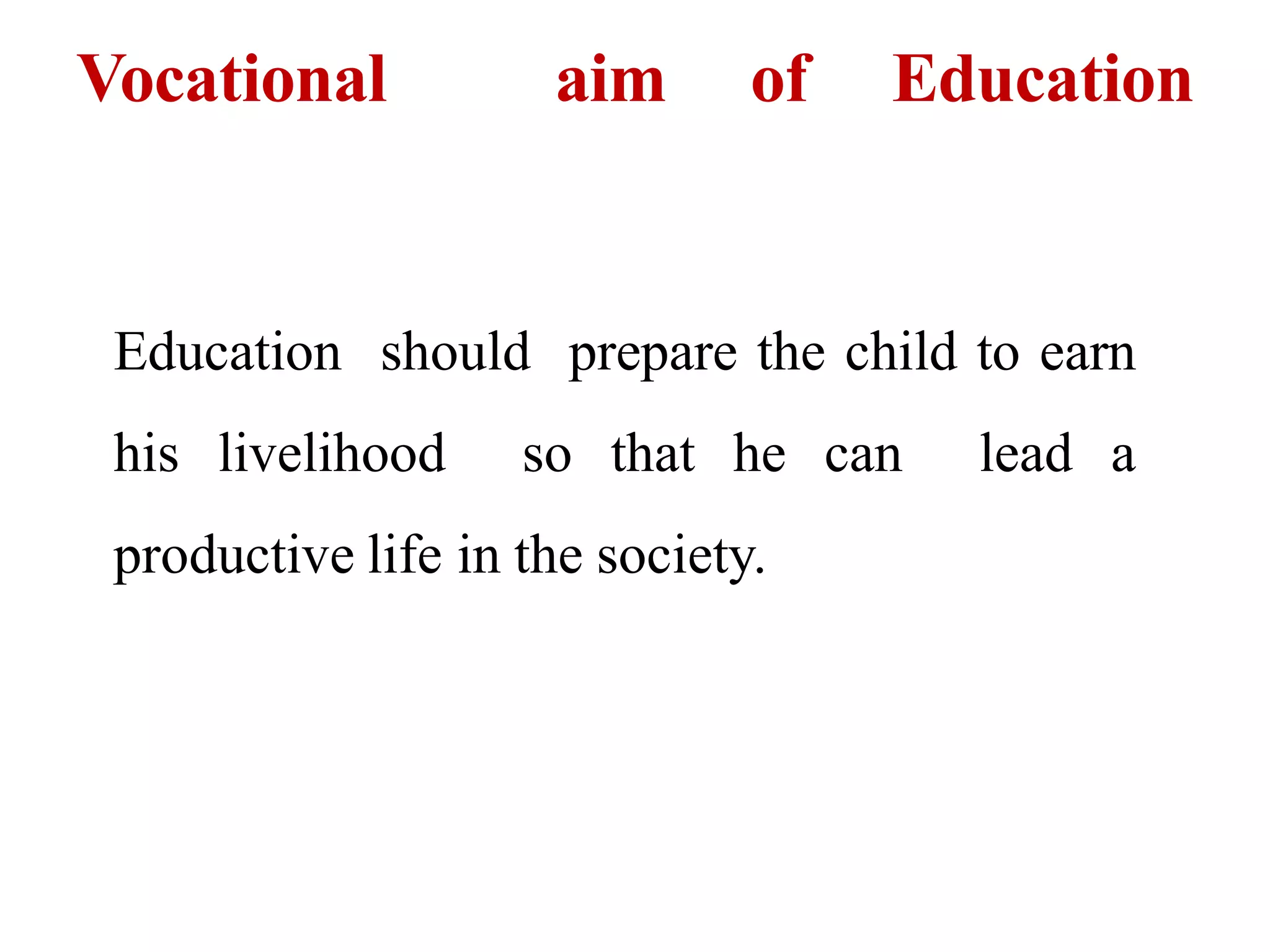 Aim of education | PPTX