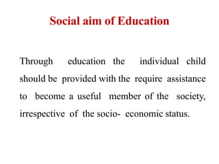 Aim of education | PPTX