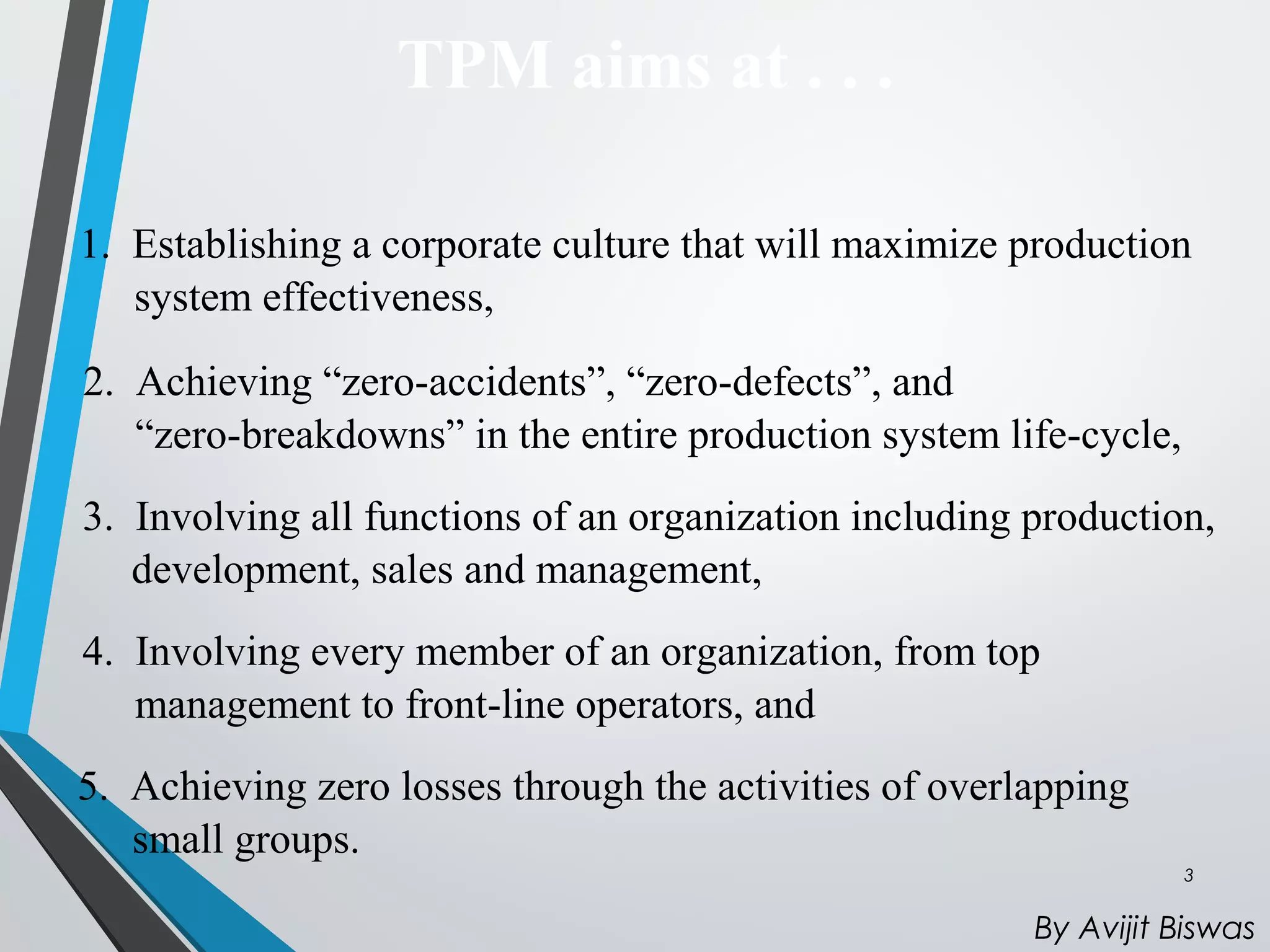 Aim of tpm 16 losses/7 Steps of Jhisu Hozen | PPT