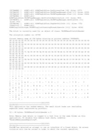 Aimp3 memory manager_eventlog | PDF