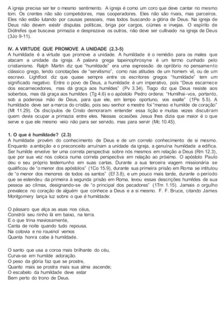 A importância vital da unidade cristã. | DOCX