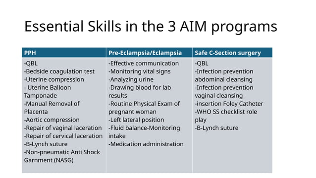 AIM PPH Program - Lessons Learned PTT 11Aug24 FINAL (1).pptx | Free ...