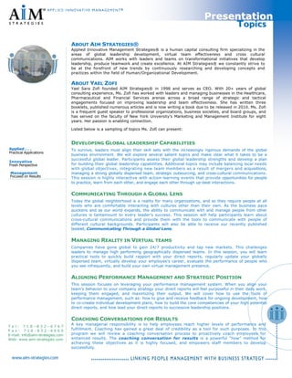 AIM Presetation Topics | PDF