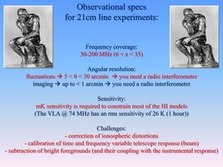 Cosmology with the 21cm line | PPTX