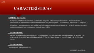 ESCALA MOTORA INFANTIL DE ALBERTA - AIMS | PDF