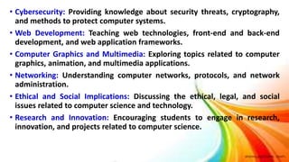 Aims and Objectives of teaching computer science | PPTX