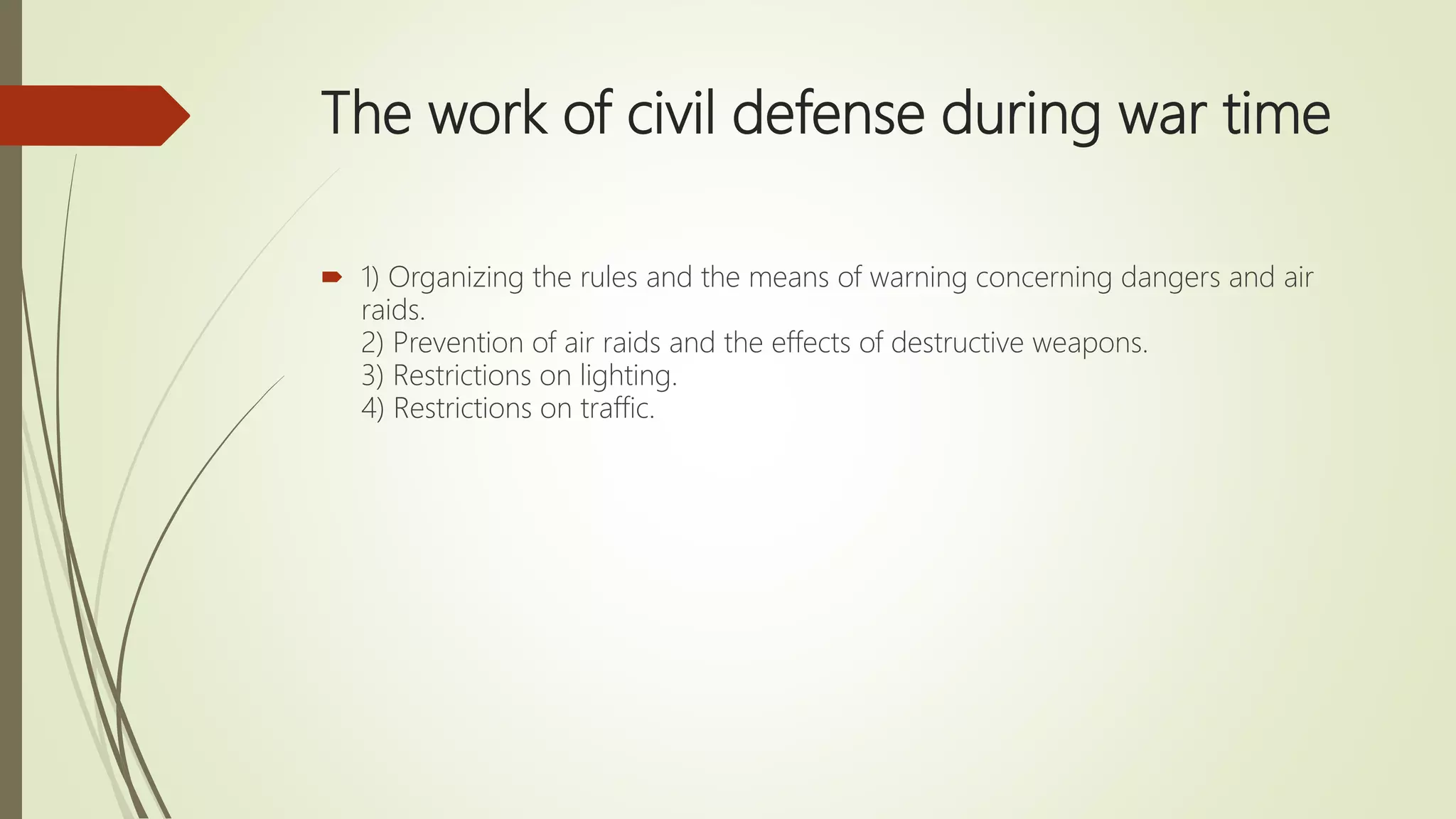 Aims and objectives of civil defense | PPTX
