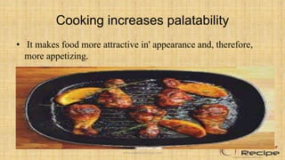 Aims and objectives of cooking | PPTX | Cooking | Food & Drink