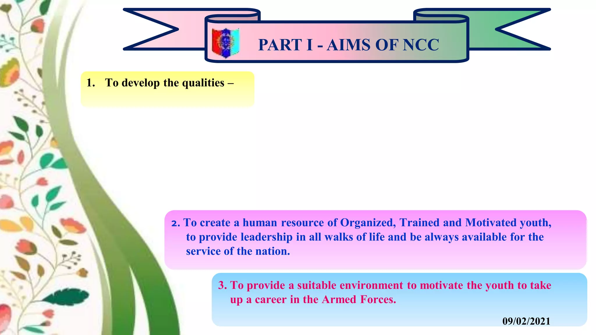 Aims and Objectives of NCC and Incentives.pptx