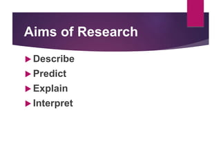 Aims and steps | PPT