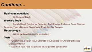 AIMS Tutorials Course Structure | PPT