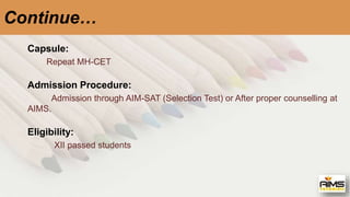 AIMS Tutorials Course Structure | PPT