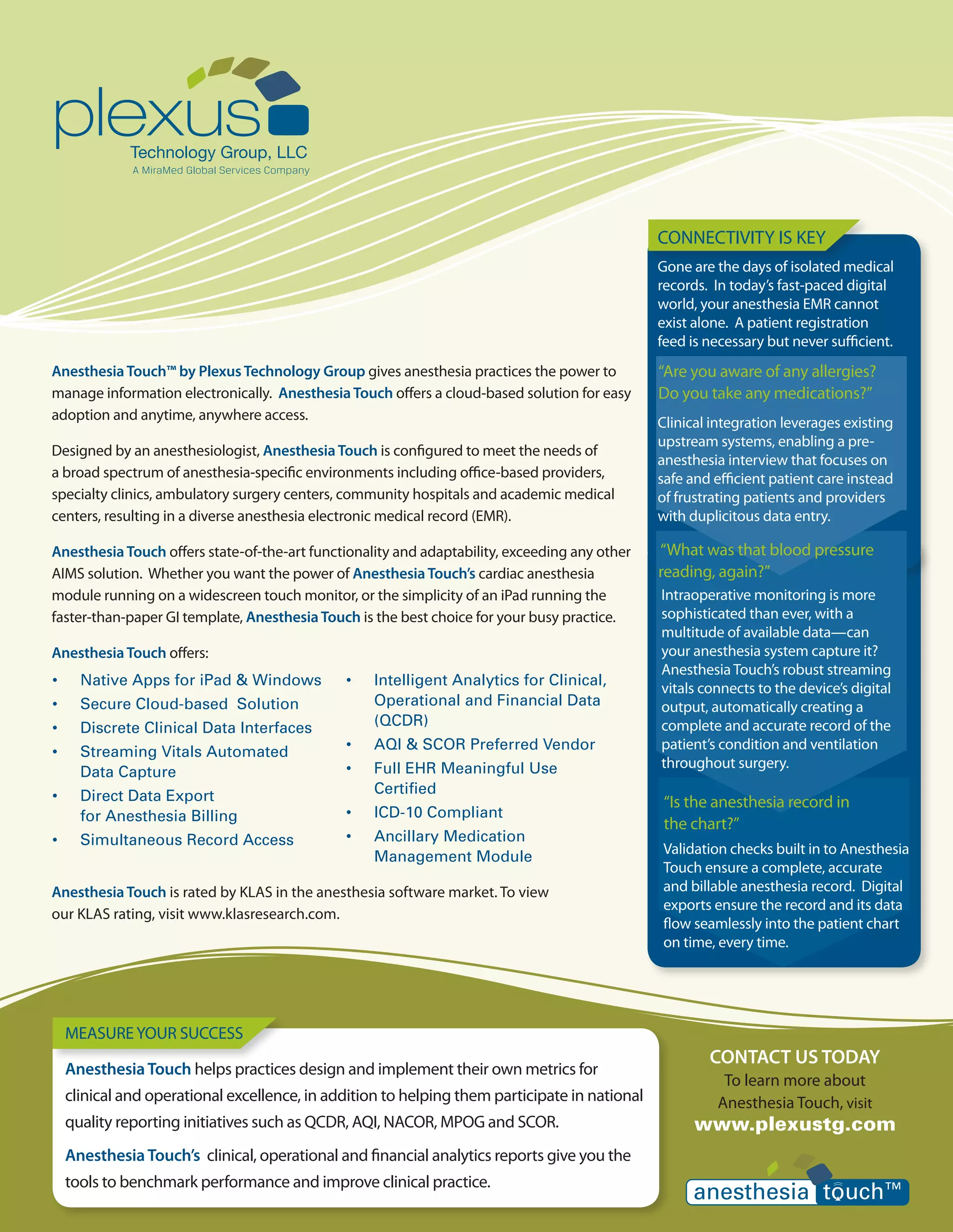 Anesthesia Information Management Advanced Technology | PDF