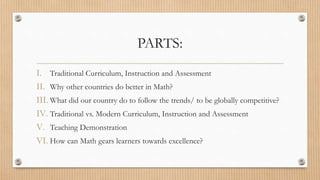 Aims for mathematics geared towards excellence | PPTX