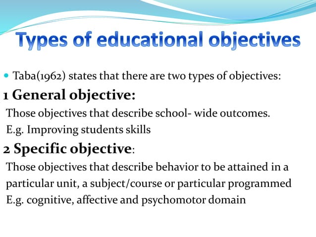 Aims, goals and objective purpose in curriculum development | PPTX ...