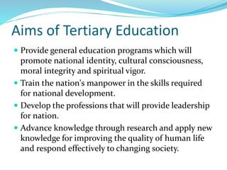 Aims, goals and objective purpose in curriculum development | PPTX