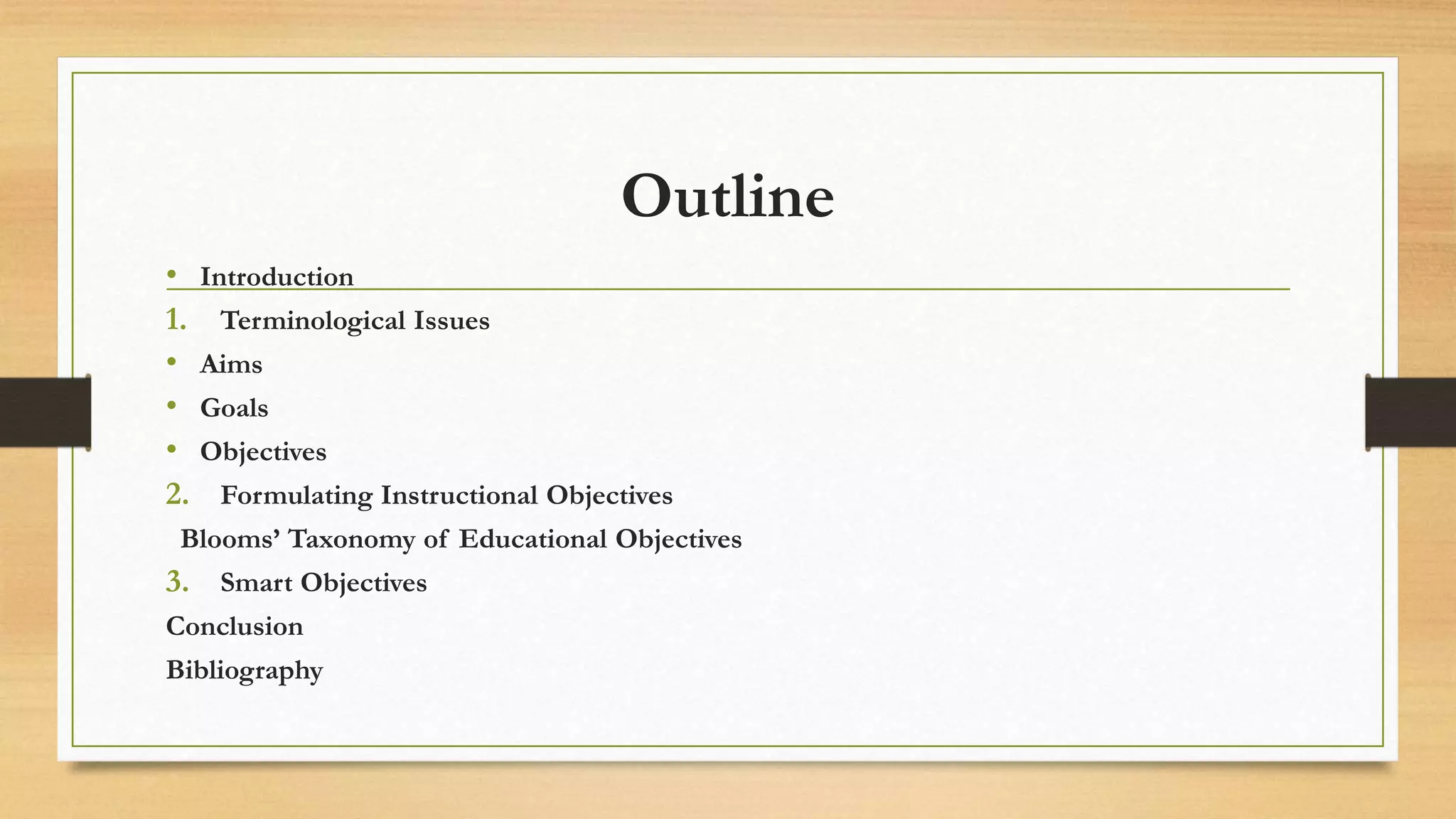 Aims, goals and objectives | PPTX